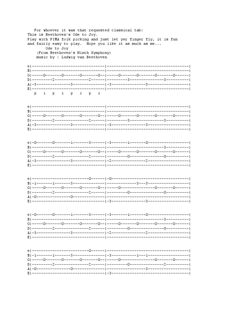 Betoven - Oda Radosti | PDF