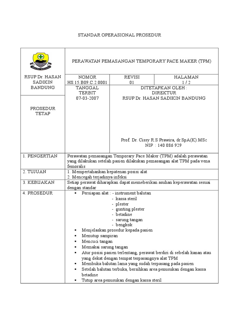 Standar Operasional Prosedur