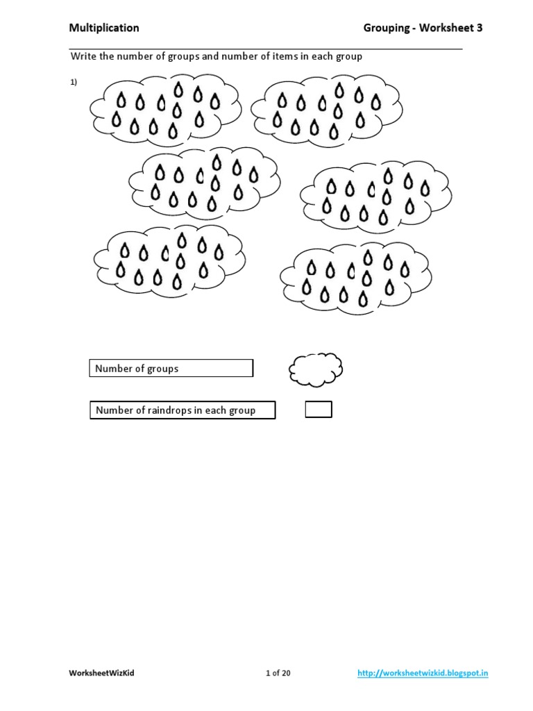 Multiplication Grouping Worksheet | PDF