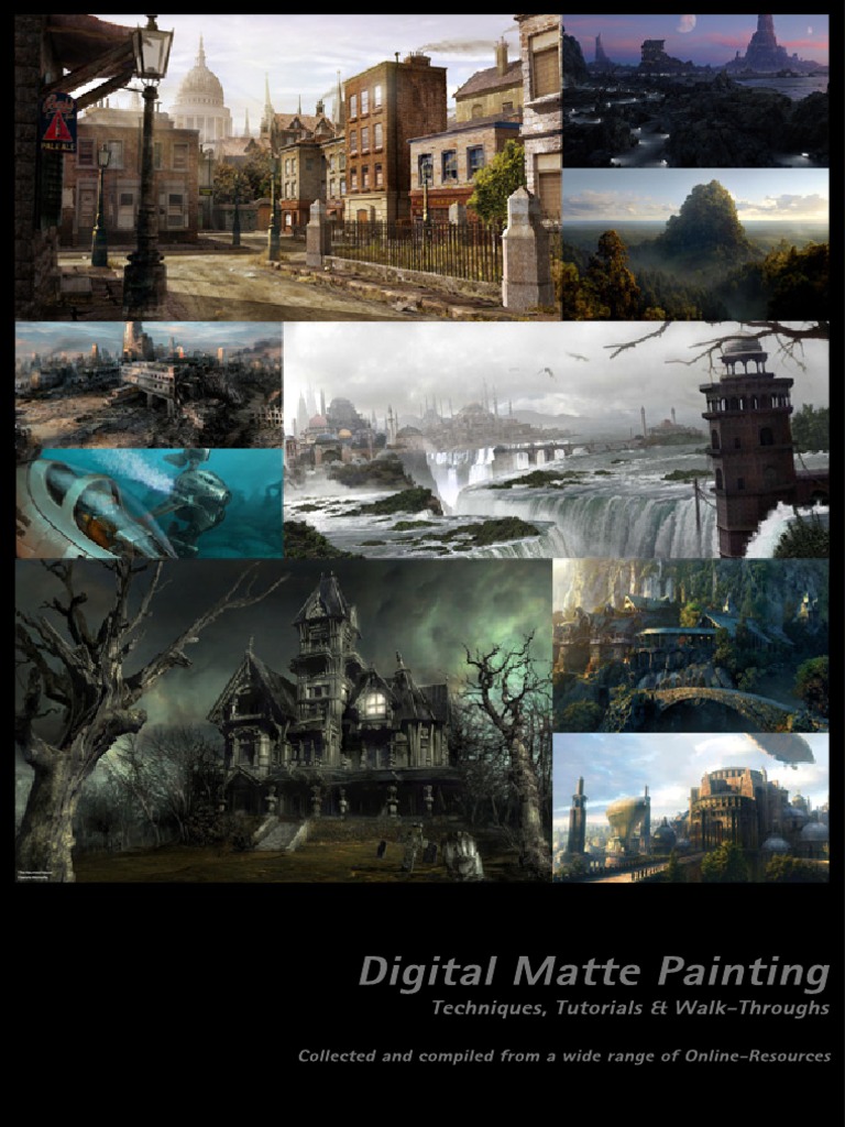 Photoshop Digital Matte Painting - Techniques Tutorials and Walk ...