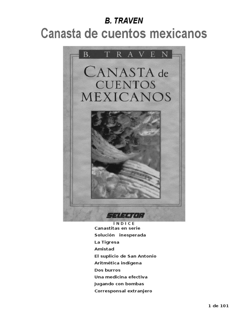 Cuentos de B. Traven: Canasta Mexicana | PDF | Arte