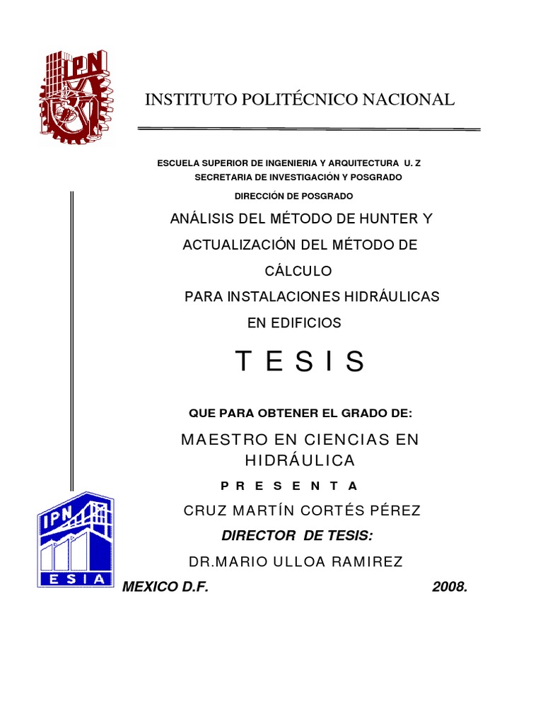 Analisis Del Metodo de Hunter y Actualizacion Del Metodo de Calculo ...