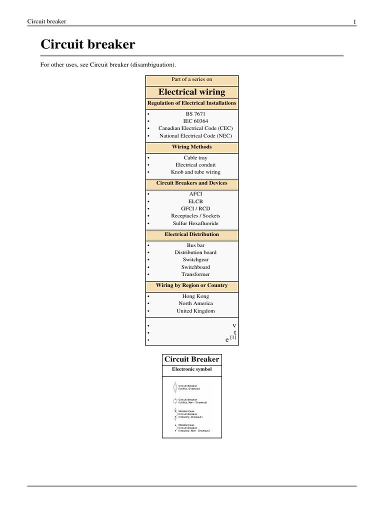 Circuit Breaker | PDF | Electrical Substation | High Voltage