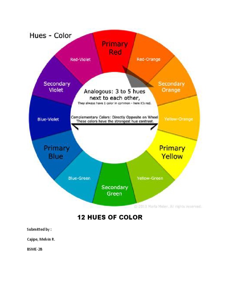 12 Hues of Color | PDF