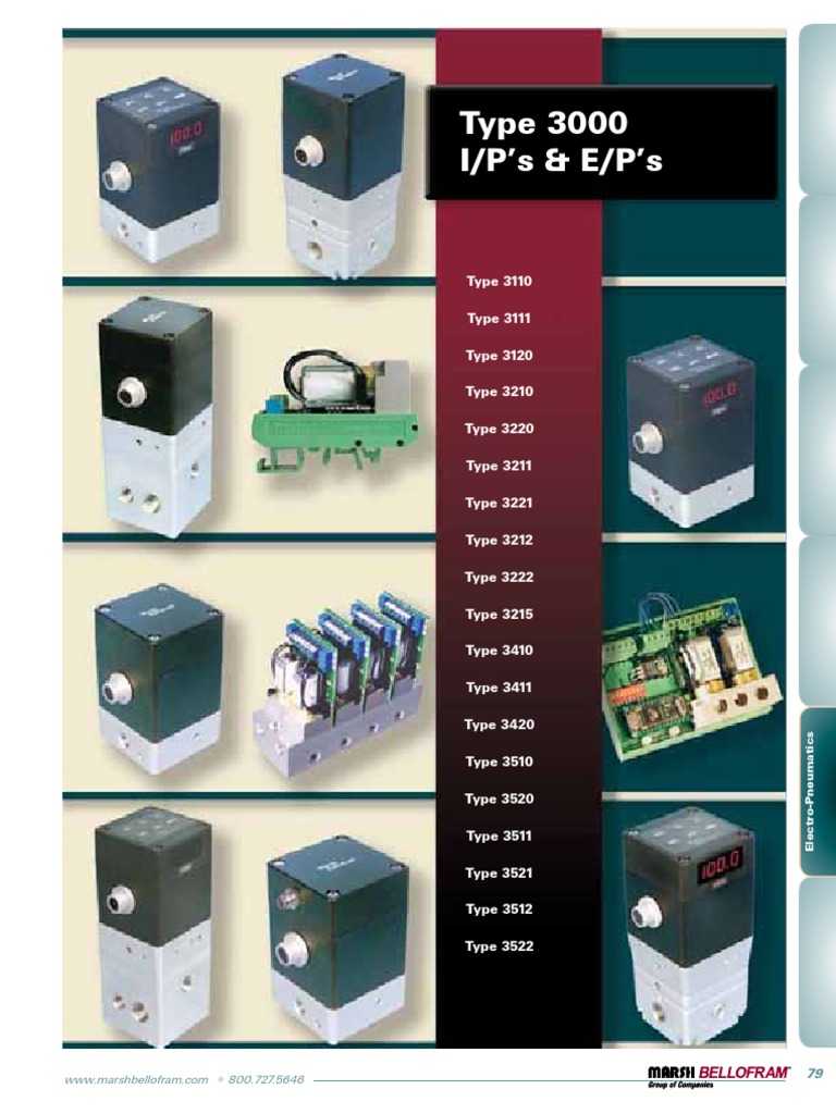 E - T3000 - p79 - 1047 Servo Pressure Controllers MARSH BELLOFRAM | PDF ...