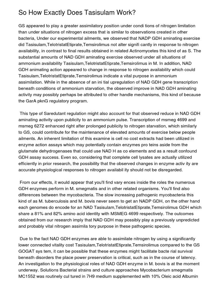 So How Does Temsirolimus Perform .20140726.190714 | PDF | Mycobacterium ...