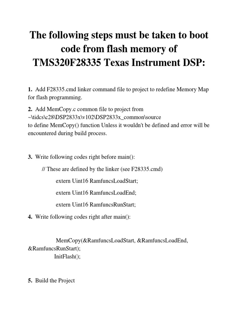 Dsp Flash Programming Tutorial Pdf Flash Memory Computer Program