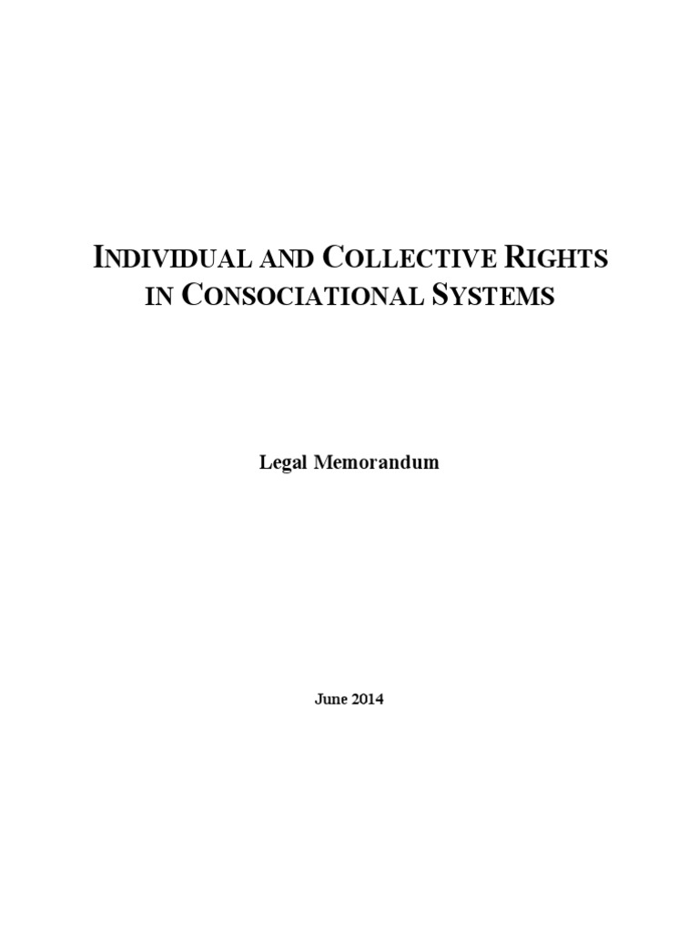 Individual vs Collective Rights Analysis | PDF | Minority Group | Human ...