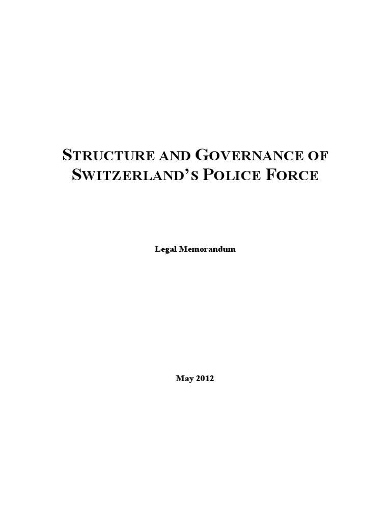 Swiss Police Force | PDF | Law Enforcement Agency | Police