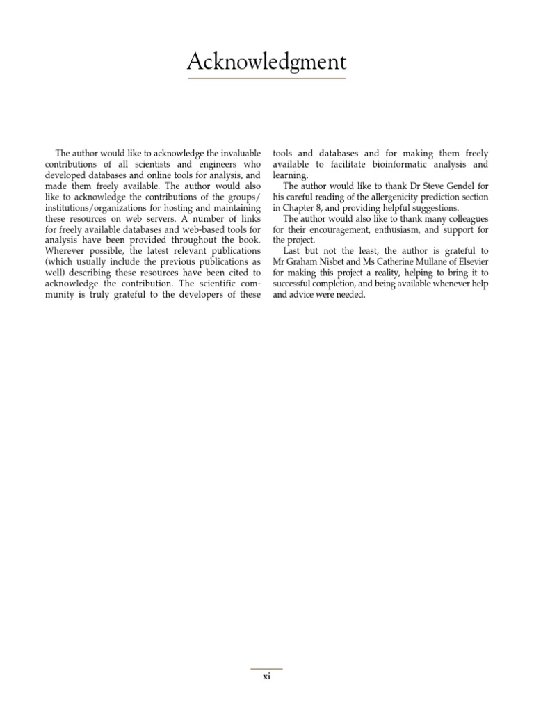 Acknowledgment | PDF