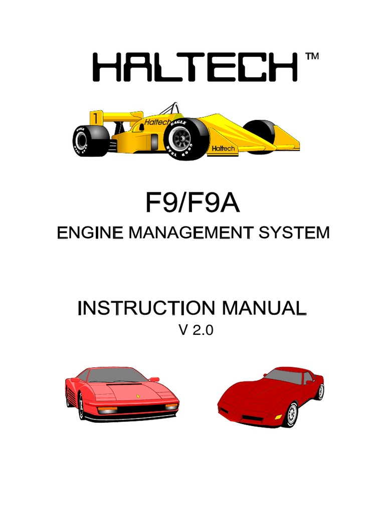 Haltech f9v5 Manual | PDF | Throttle | Fuel Injection