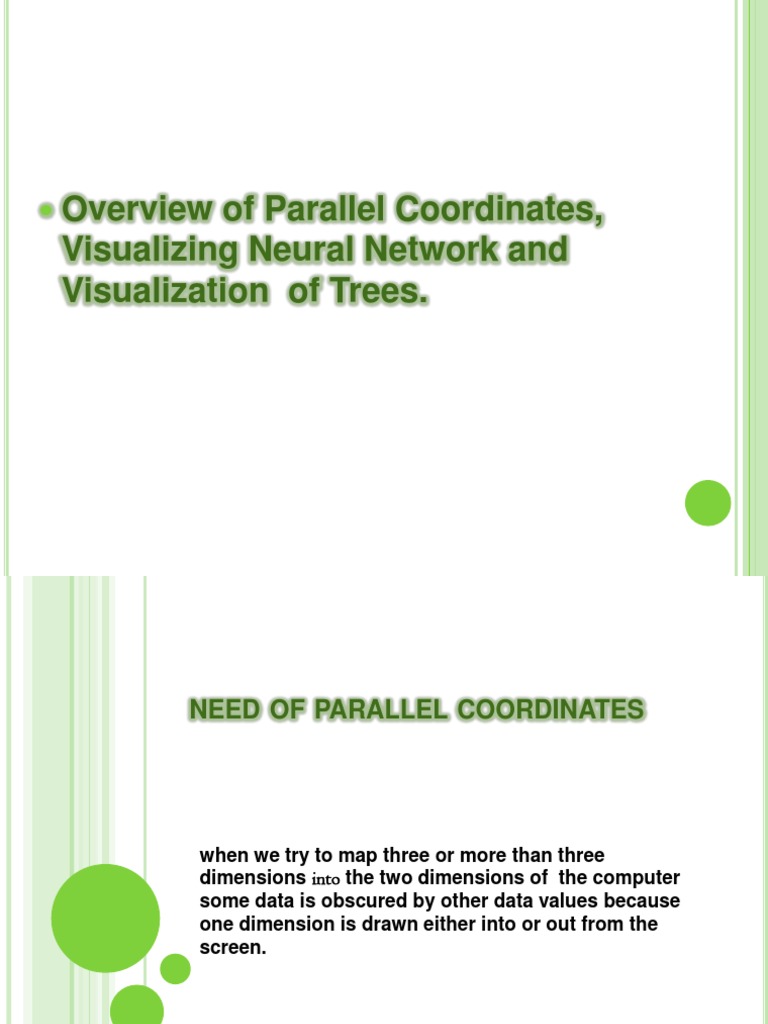 Overview of Parallel Coordinates, Visualizing Neural Network and ...