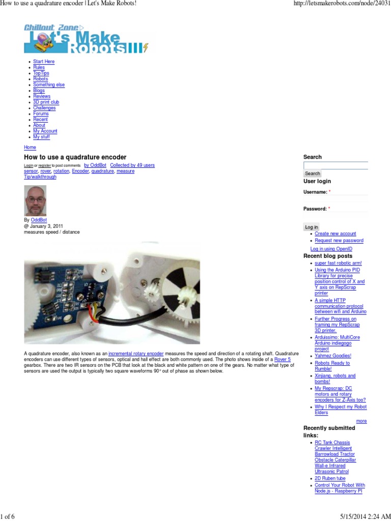 Quadrature Encoder Guide | PDF | Matrix (Mathematics) | Areas Of ...
