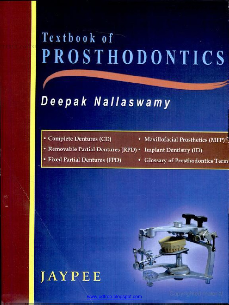 Textbook of Prosthodontics | PDF