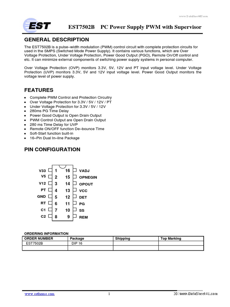 Data Sheet | PDF | Power Supply | Manufactured Goods
