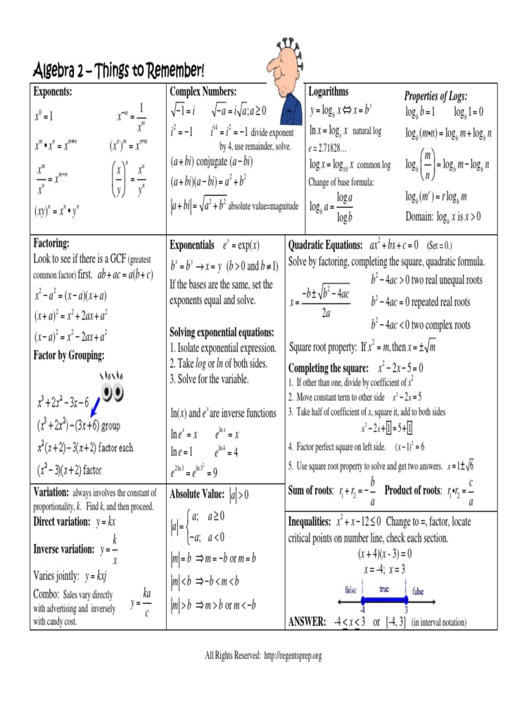 Formula Sheet Algebra 2 Trig | PDF | Sine | Trigonometric Functions