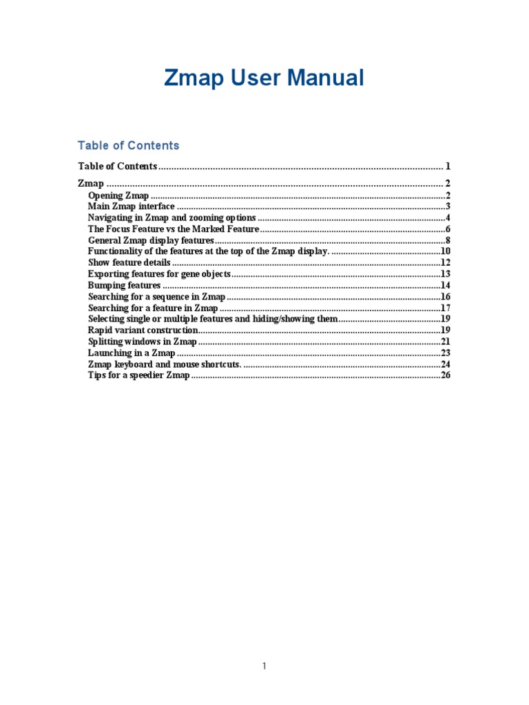 ZMap User Manual | PDF | Blast | Exon