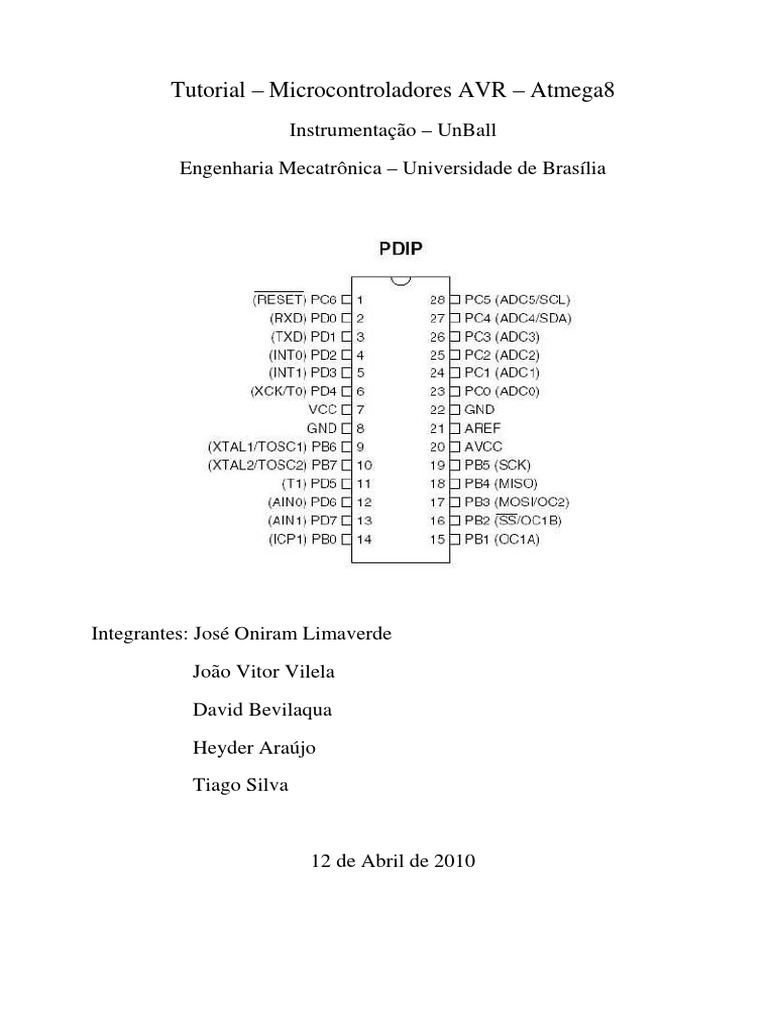Tutorial AVR - ATmega 8 | PDF