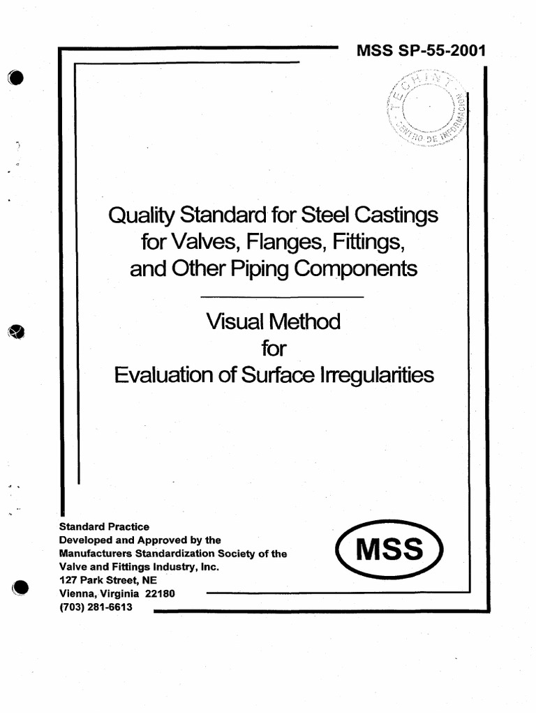 MSS - SP 55-2001 | PDF