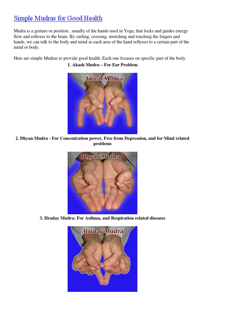 Mudras 02pdf Pdf Finger Gesture