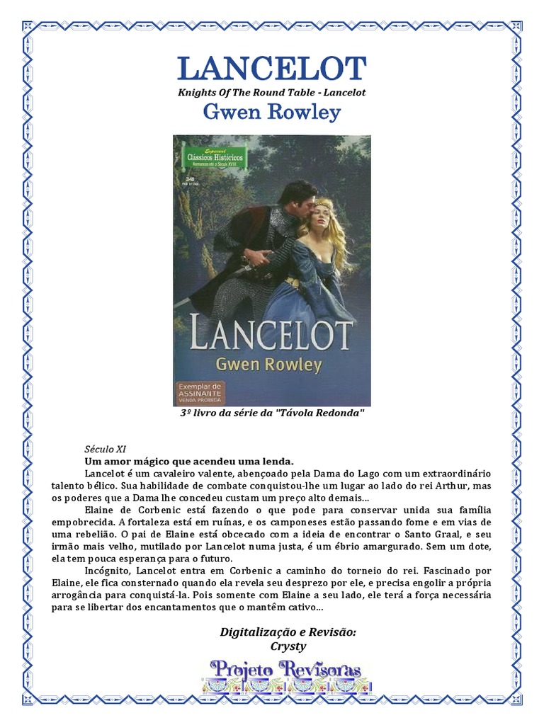 03 - Lancelot | PDF | Lancelot | Rei Arthur