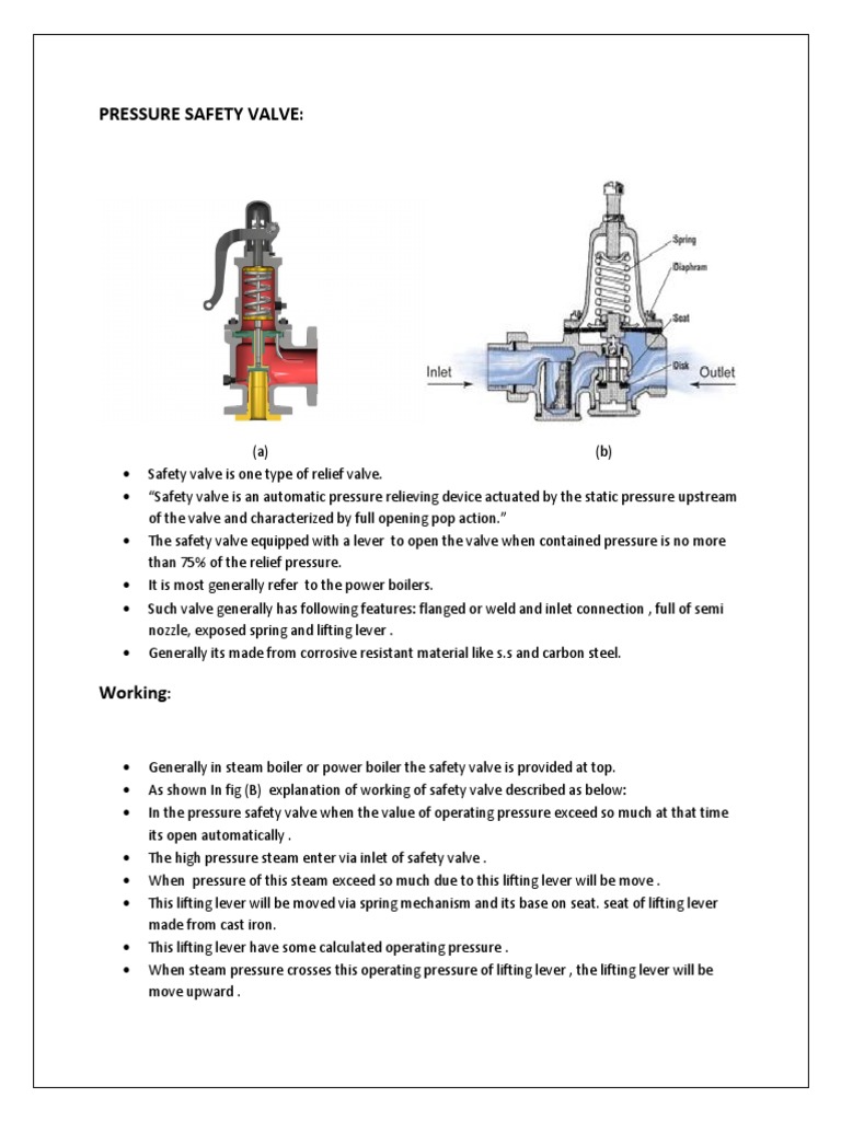 Pressure Safety Valve | PDF | Valve | Manufactured Goods