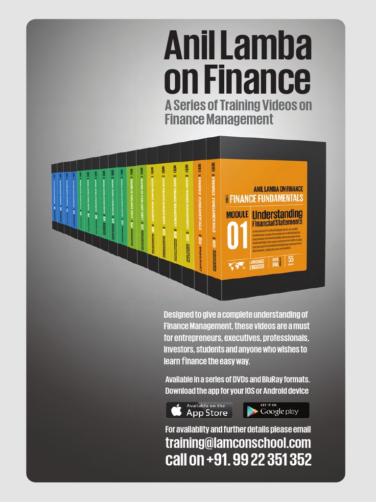 A Complete Guide to Anil Lamba's Finance Management Training Videos and ...