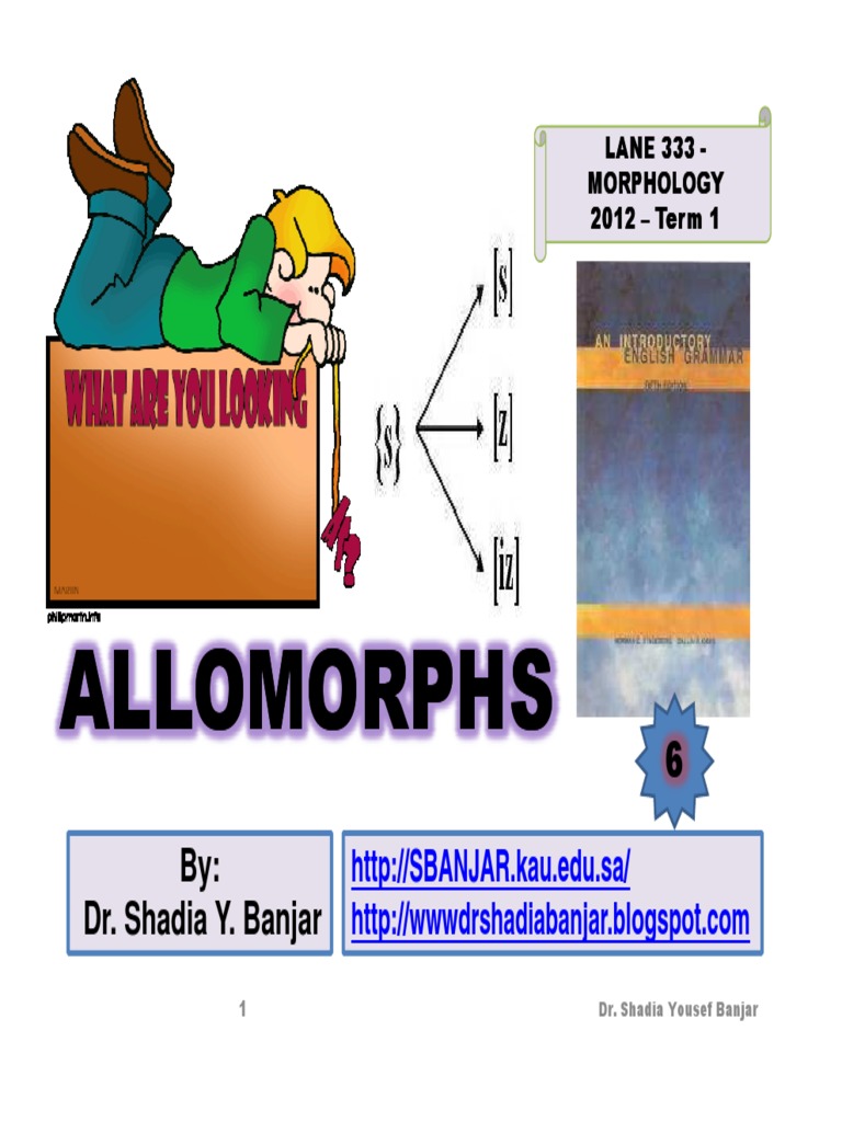 Allomorphs | Morphology (Linguistics) | Lexicon | Free 30-day Trial ...