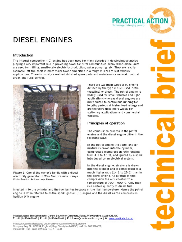 Diesel Engines - Practical Action PDF | PDF | Internal Combustion ...