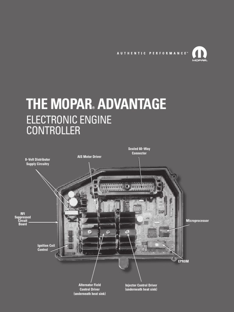 Mopar Electric and Electronic Engine Controller Troubleshooting and OEM ...