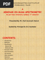 Mass Spectroscopy - Notes | PDF | Mass Spectrometry | Electrospray ...