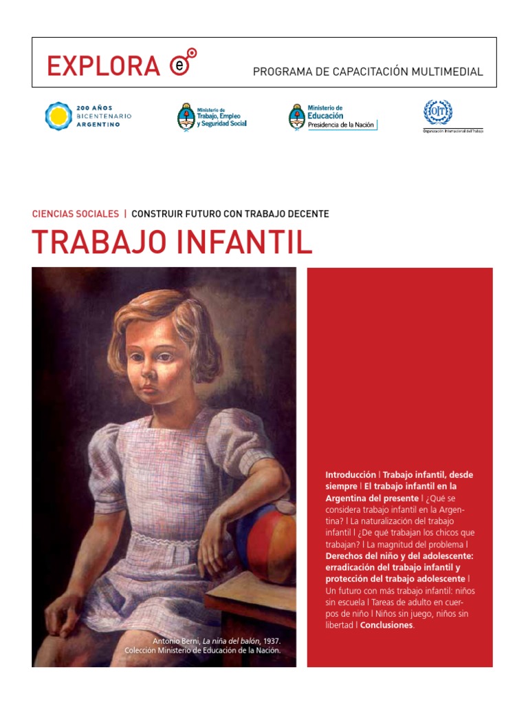 Trabajo Infantil Explora | PDF | Trabajo infantil | Derecho laboral