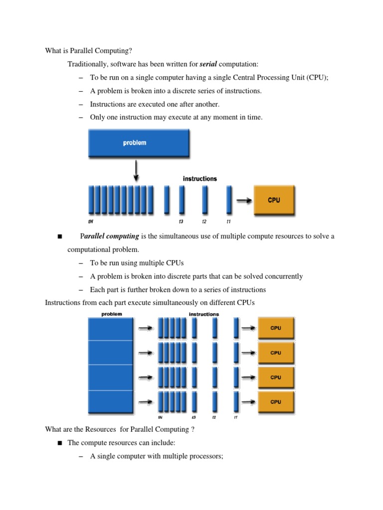 What Is Parallel Computing | PDF | Parallel Computing | Central Processing Unit