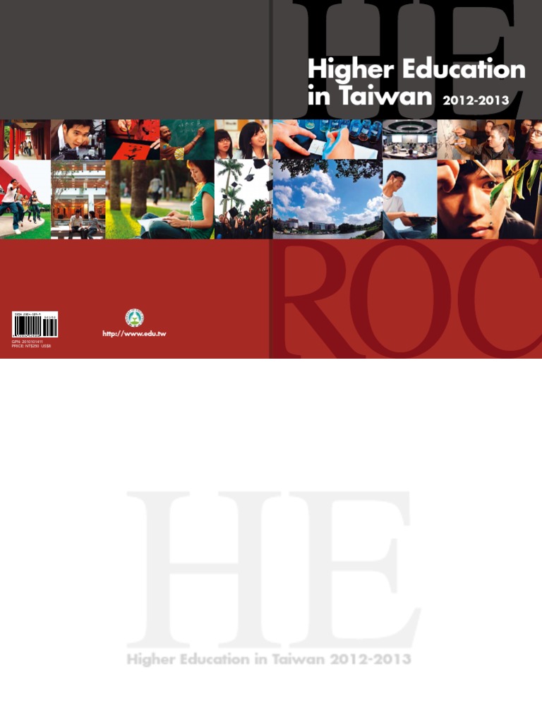 Higher Education in Taiwan 2012-2013 | PDF | University And College ...