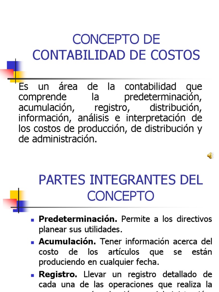COSTOS Definicion | Costo | Contabilidad de costos