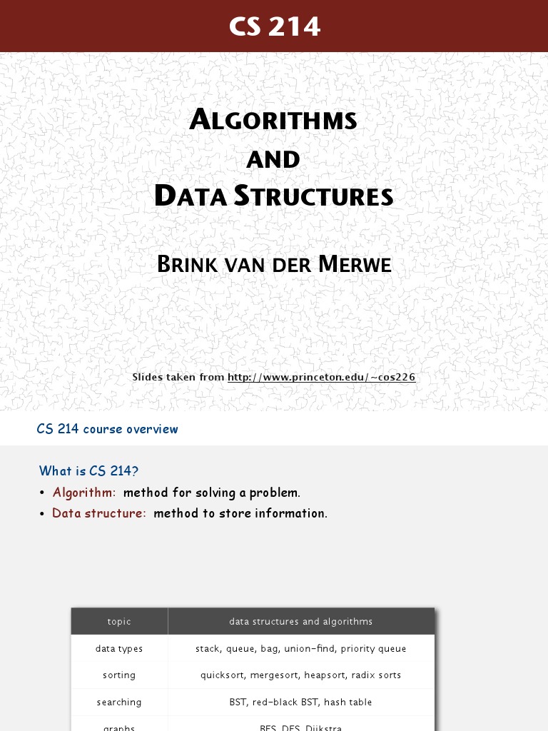 CS214 Algorithms and D Ata Structures | PDF | Algorithms | Computer Science