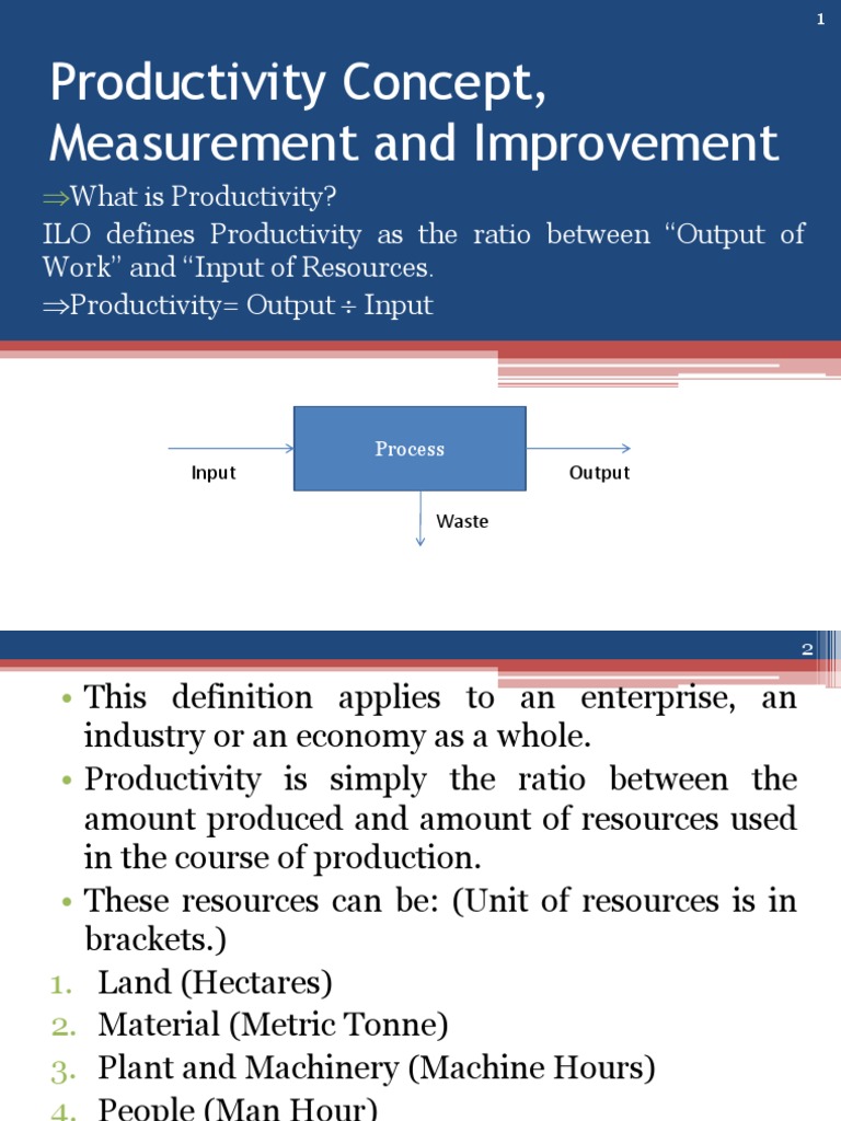 Understanding Productivity Ratios | PDF | Brainstorming | Factors Of ...