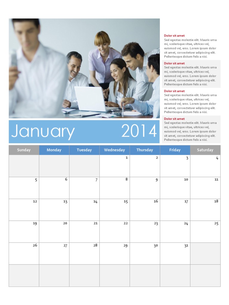 January 2014 Calendar | PDF | Cooking, Food & Wine