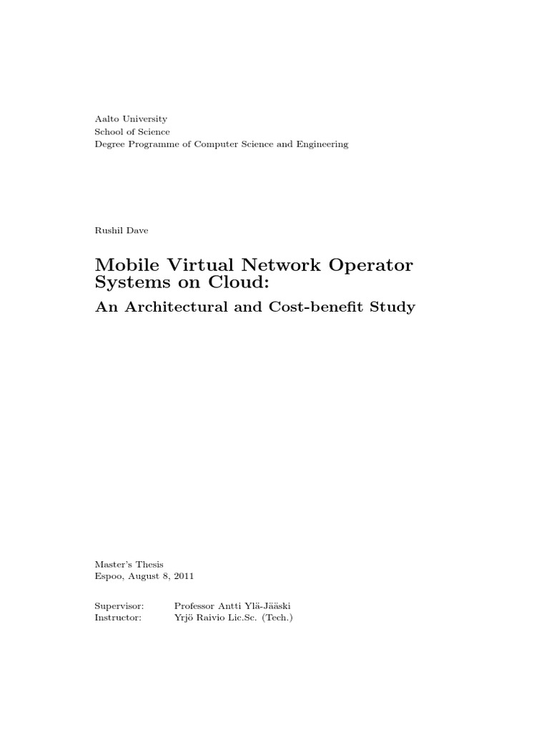 Rushil Dave Thesis | PDF | Cloud Computing | Digital Technology