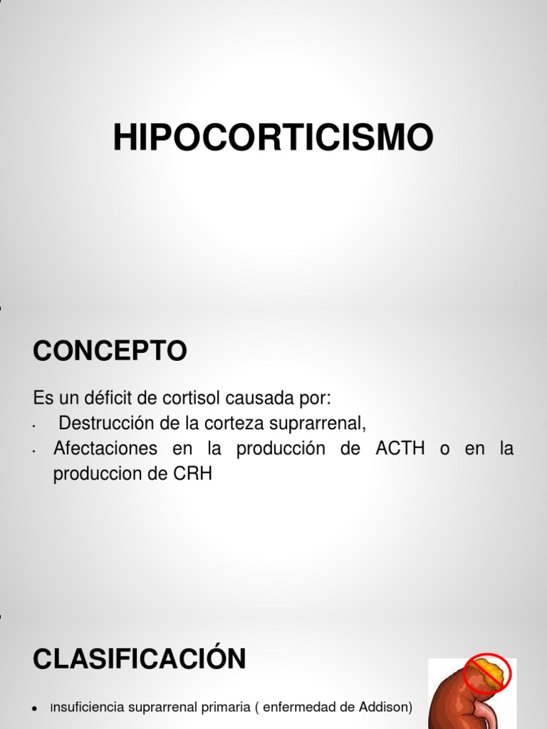 Hipocorticismo 2 | PDF | Glándula suprarrenal | Hormona ...