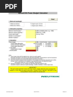 Power Budget Calculations | PDF