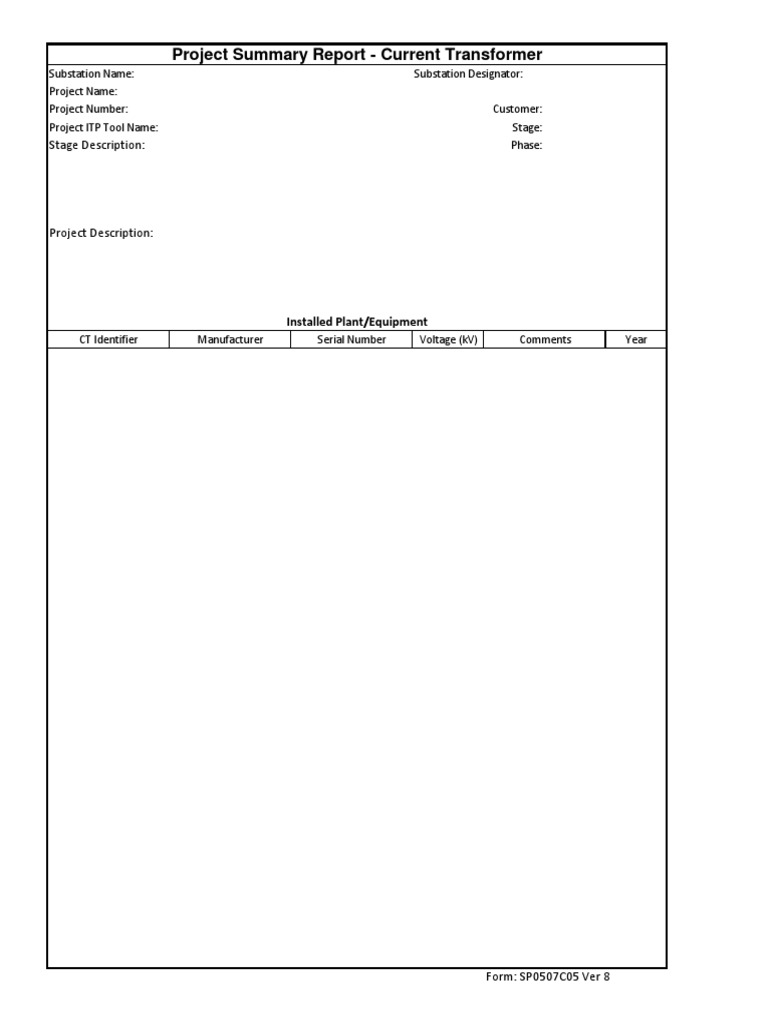 Current Transformer Project Report | PDF