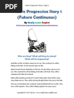 Present Continuous Story | PDF | Self-Improvement