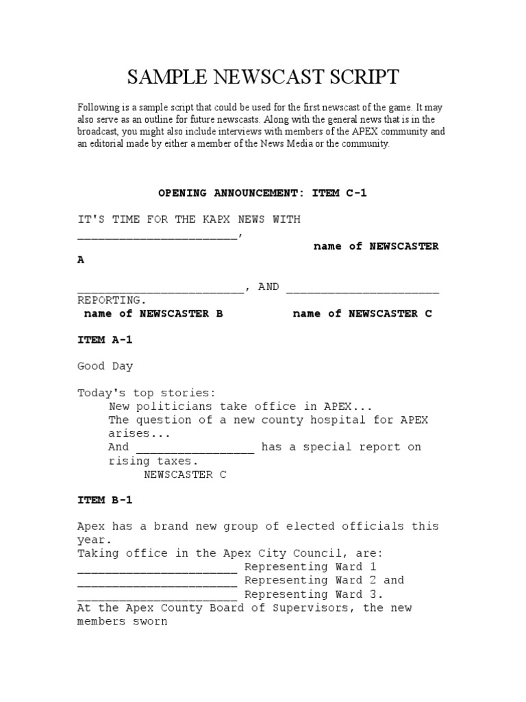 Sample Newscast Script (Angelica) | PDF | Transport | Business