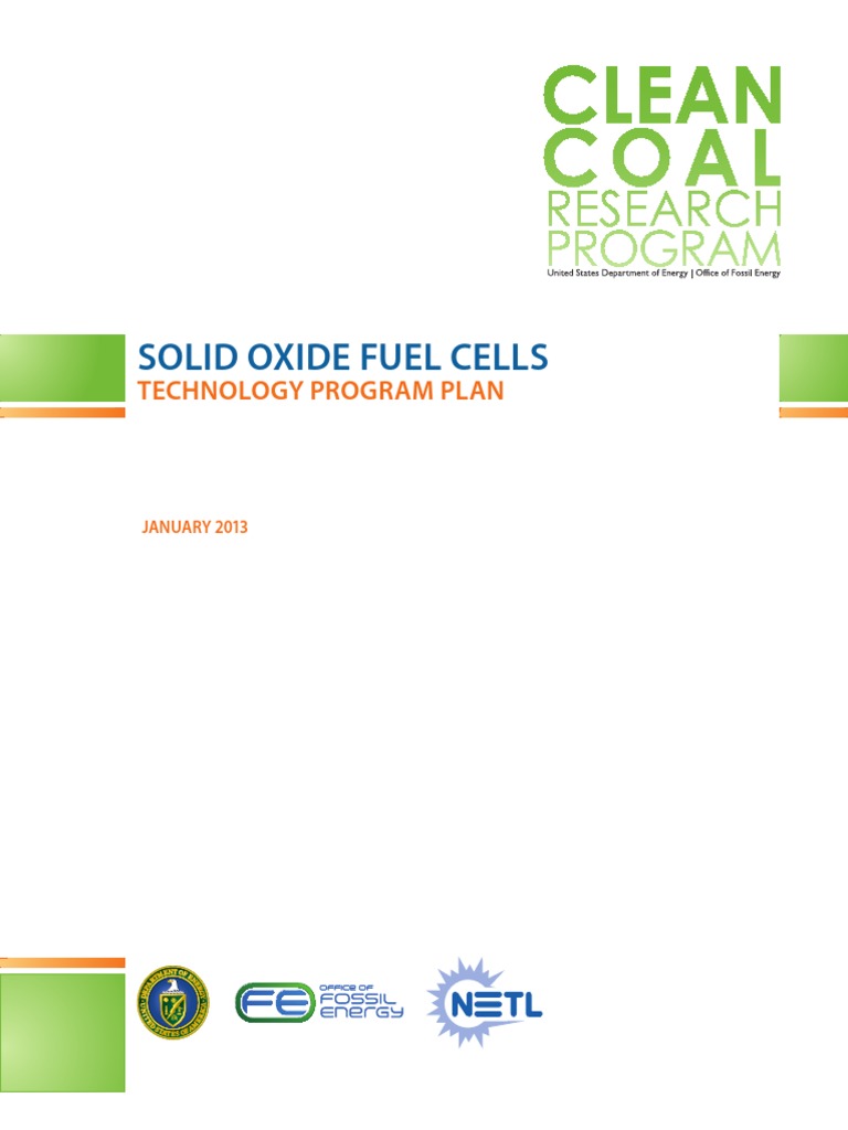 Program Plan Solid Oxide Fuel Cells 2013 | PDF | Carbon Capture And ...