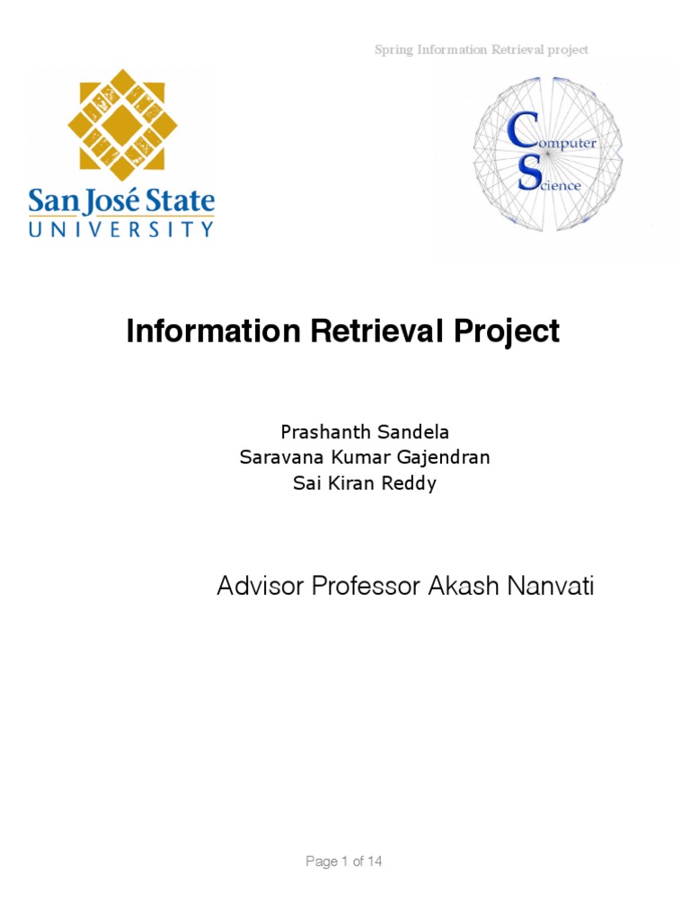 Information Retrival Final Project Documentation | PDF | Search Engine ...