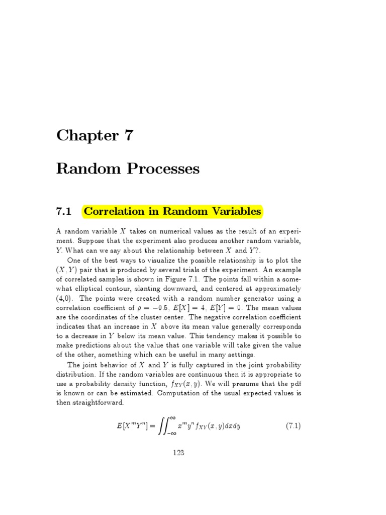 Random Process | PDF | Stationary Process | Covariance