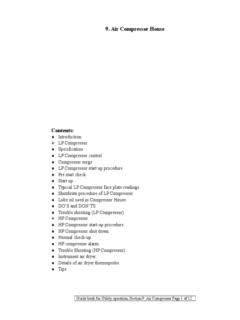 Compressed Air System | PDF | Gas Compressor | Hvac
