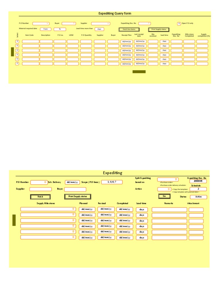 Expediting Query Form | Download Free PDF | Freight Transport | Transport