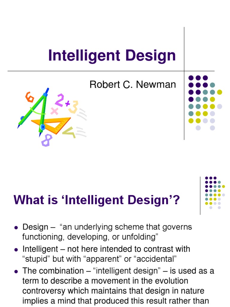 Intelligent Design: Robert C. Newman | PDF | Intelligent Design | Biology